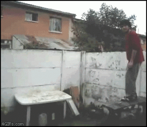 funny-gifs-falling-down-wall - Dose of Funny